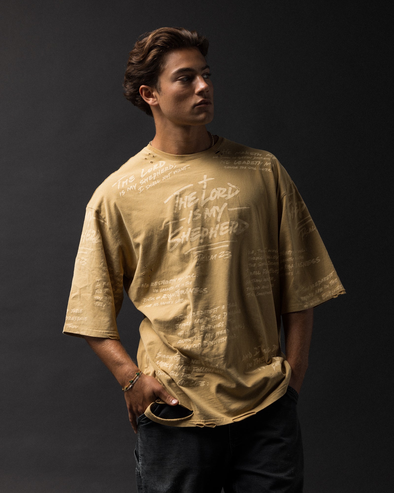 Psalm 23 Bomber Jacket - Matte Black - 316collection