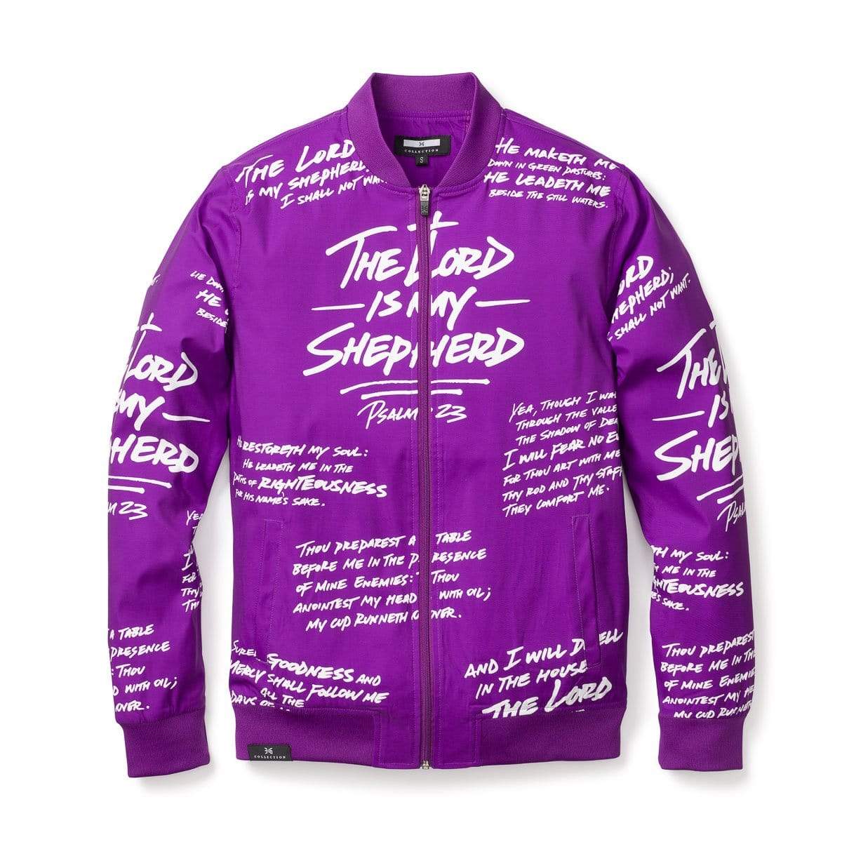 Psalm 23 Bomber Jacket - Purple - 316collection