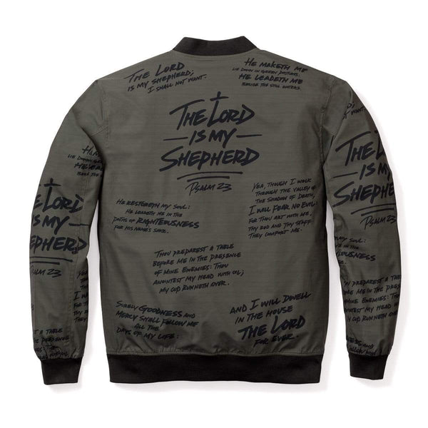 Psalm 23 Bomber Jacket - Army - 316collection